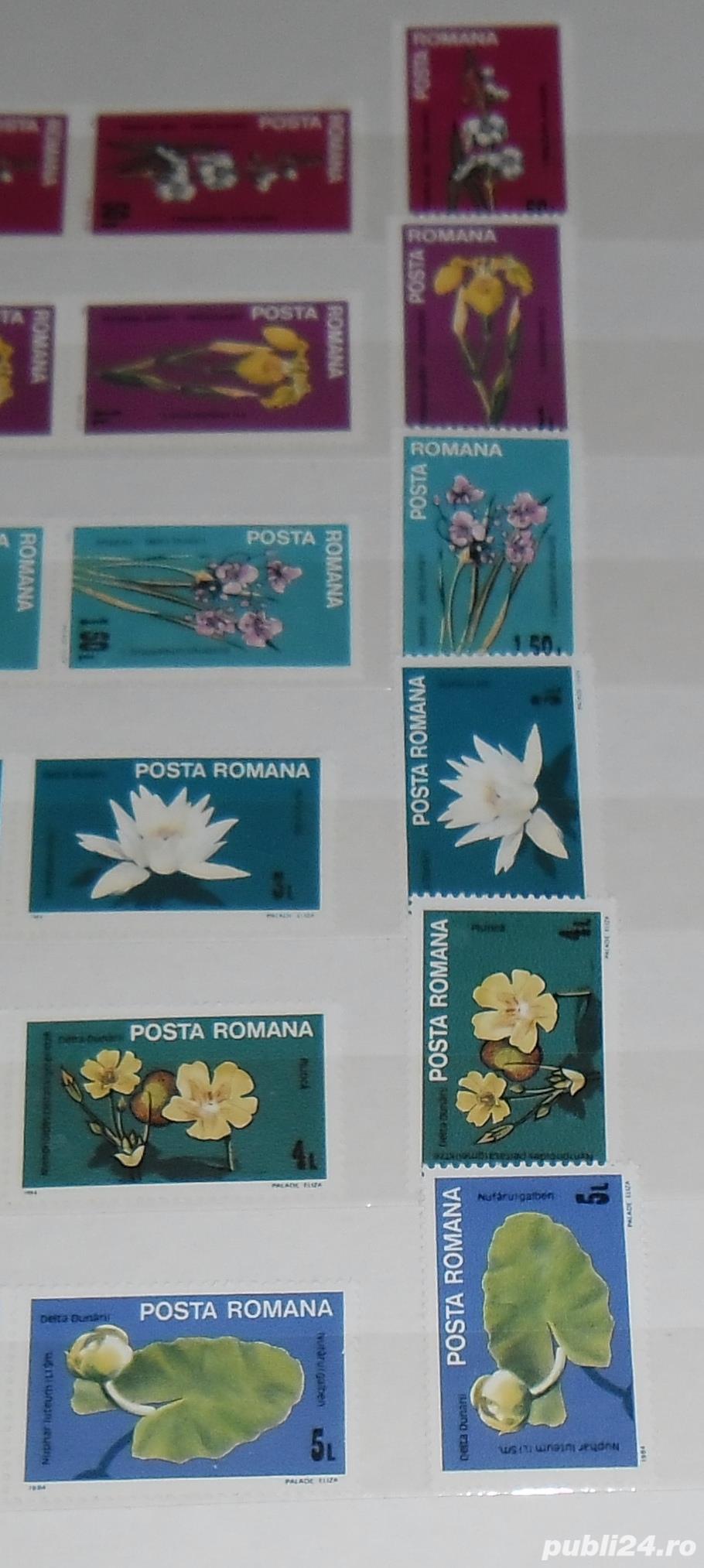 Vând serie timbre Flori din Delta Dunării - 1984 Petrosani - Timp liber ...