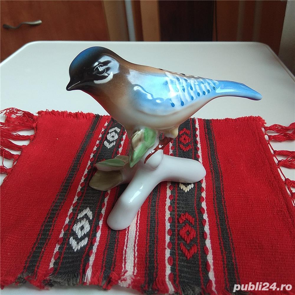 Bibelou vechi pasare randunica portelan colectie figurina ceramica ...