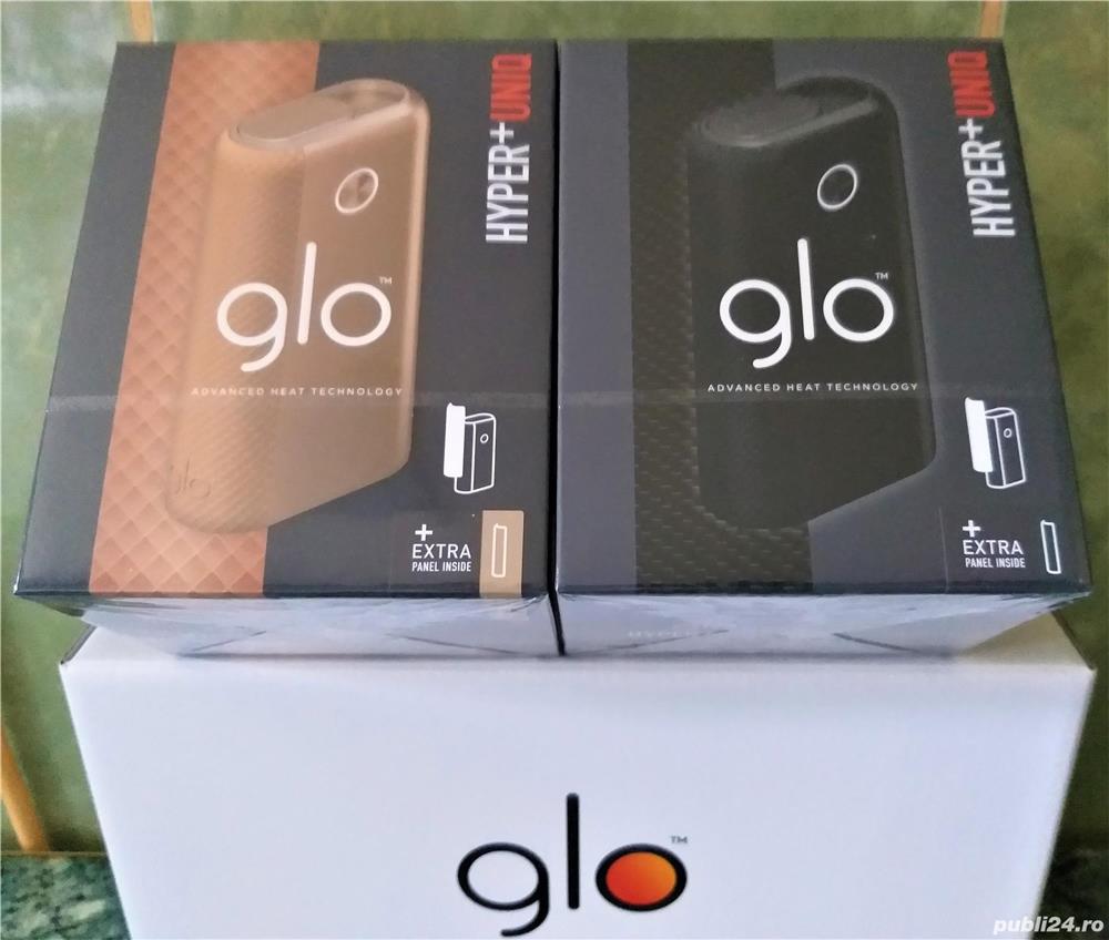 Dispozitiv Starter kit Glo Hyper+ Uniq Gold Black 2022 (nou-sigilat ...