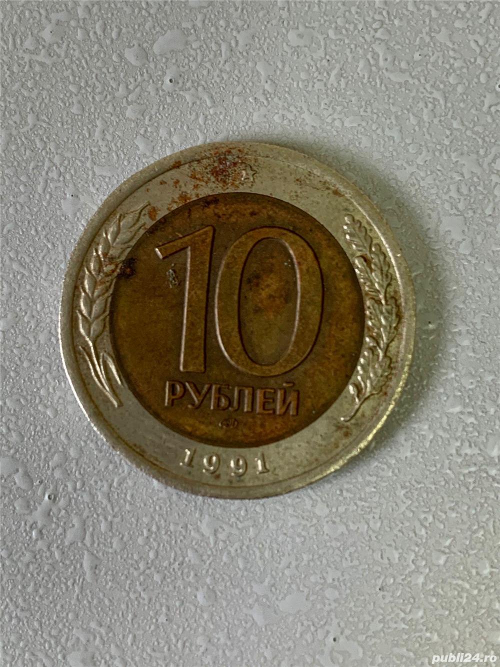 Moneda 10 RUBLE - RUBLA - 1991 - Rusia - (331) Sector 4 - Timp liber si ...