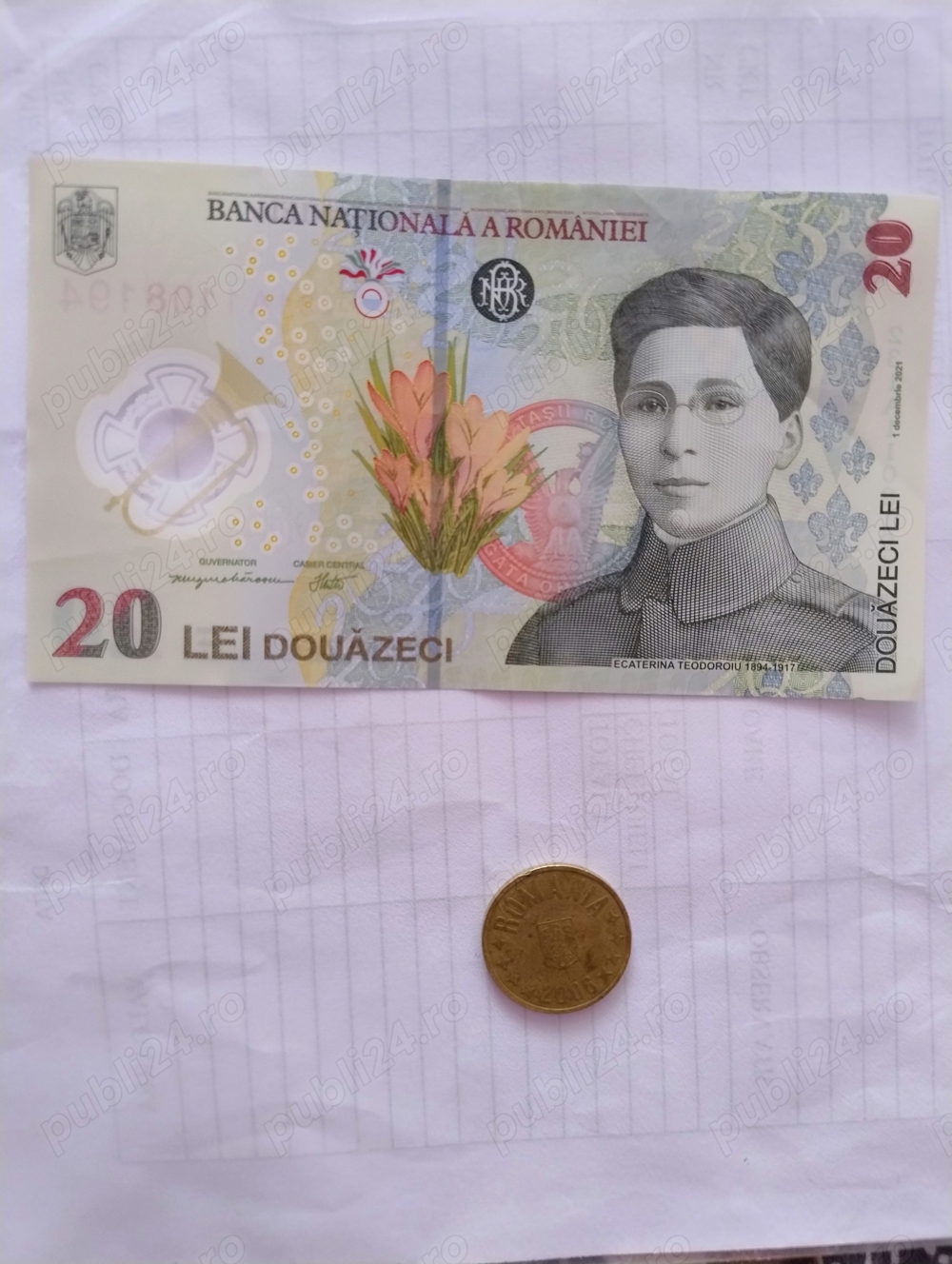 Bancnote de 20 lei si monede 50 de bani Craiova - Timp liber si sport