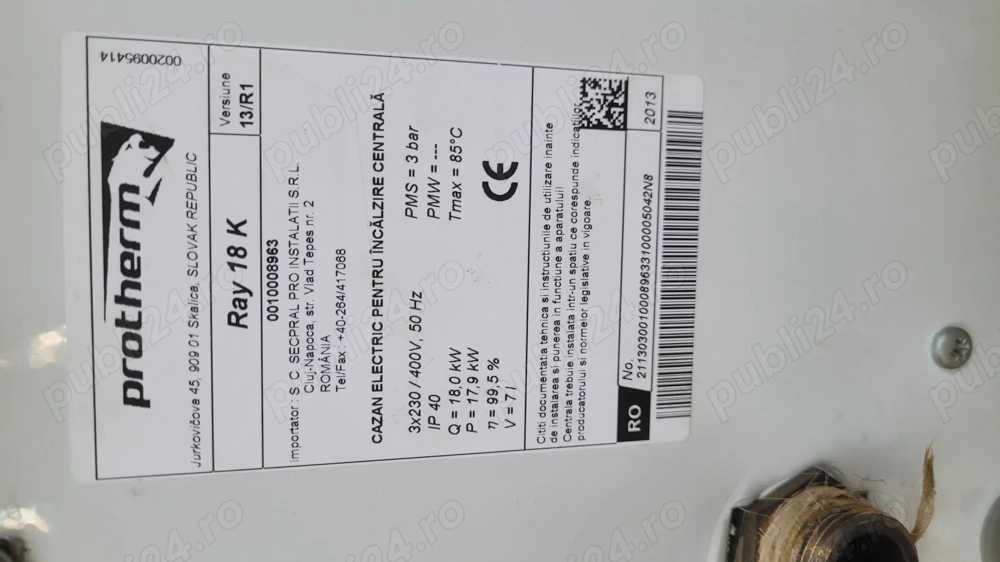 Centrala electrica proterm 18k tri Sector 6 - Casa si gradina