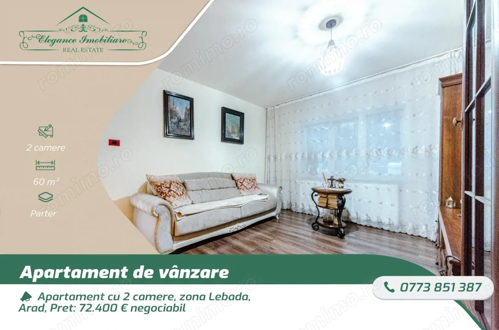 Vand apartament 2 camere cam. Semidecomandat, 51 mp Parter numar ...
