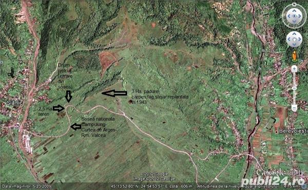 Vand teren extravilan 55000 mp front stradal 275 • Slanic, Arges