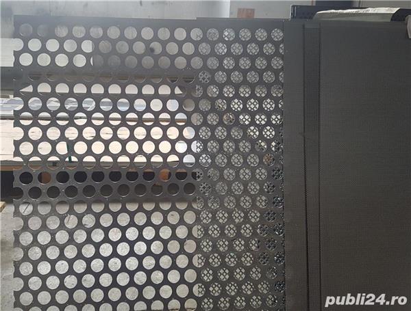 Tabla perforata otel 1.5x1000x2000mm R30T40 Rv30-40 perforatie rotunda 30mm pas 40mm foaie ...