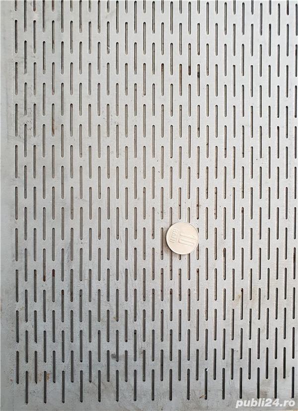 Tabla perforata perforatie alungita 1x20mm otel 1x1000x2000mm otel LR 1x20 perforatii alungite ...