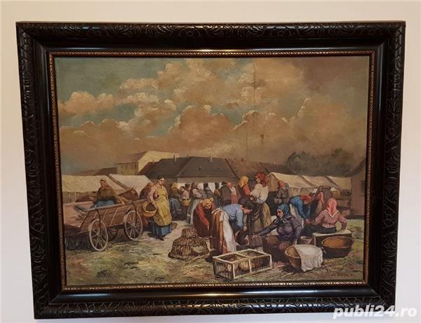 Vind tablou autentic 80 60 cm pictor strain Gross Karoly Tordai Sector ...