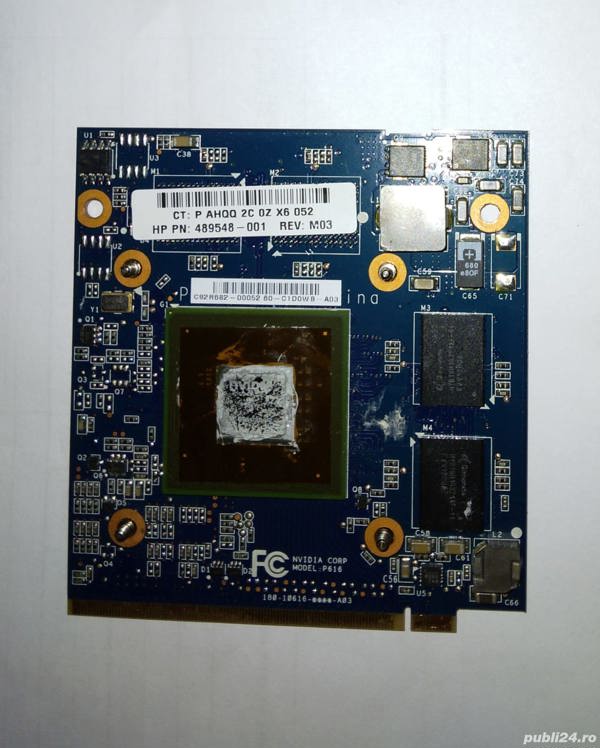 Placa video Nvidia GeForce 9600M GT model P616 Albina - Electronice