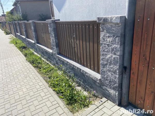 Boltar gard splitati 40x20x16 cm Avangard Antracit Granit si Mokka ...