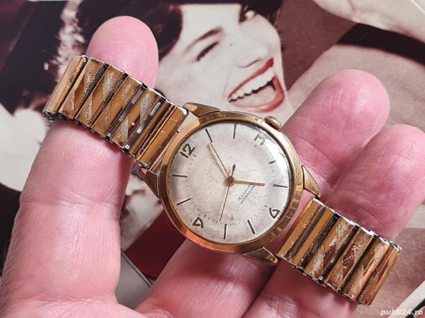 Ceas rusesc MIR cal. 2209, 18 jewels, placat cu aur Sector 4 - Timp ...