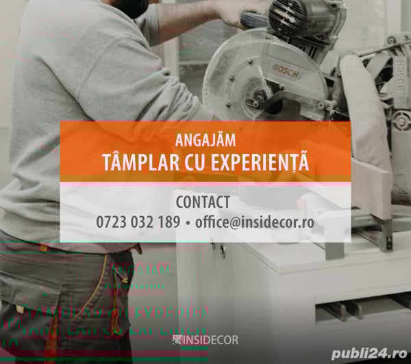 Angajăm tâmplari cu experiență - Insidecor Giarmata • Insidecor ...