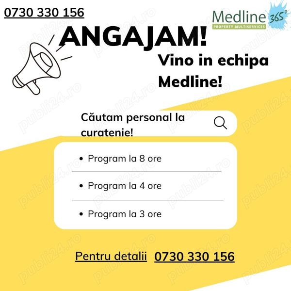 Angajam personal la curatenie in Cluj • Medline • Cluj-Napoca Cluj ...