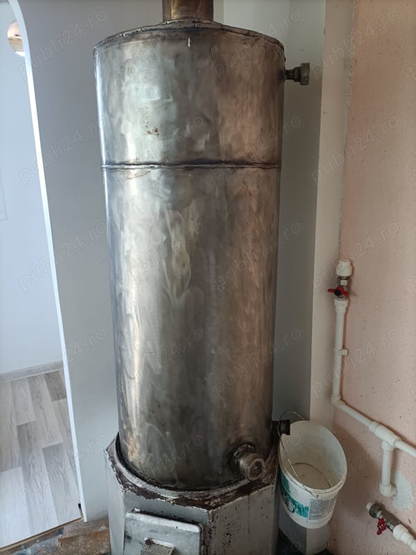 Boiler din inox cu soba pe lemne, capacitate de 150 litri Girov - Casa ...