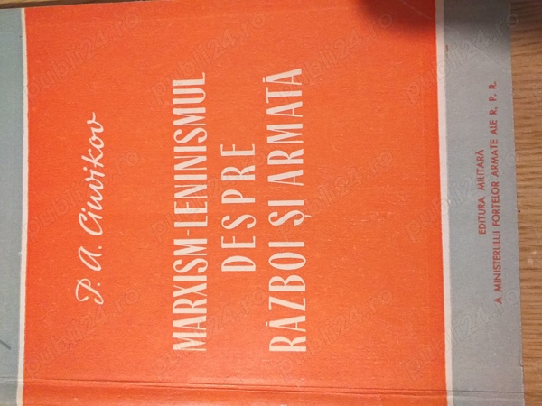 Marxism-leninismul despre razboi si armata - P. A. Ciuvikov Sector 4 ...