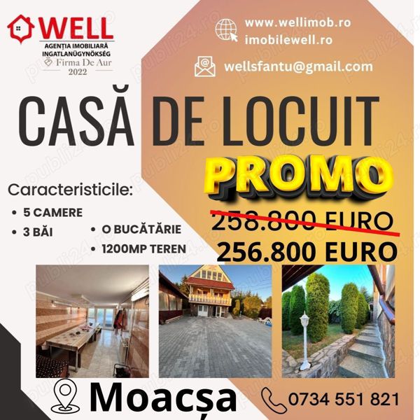 Vand casa 145,0 mp • Moacsa Covasna