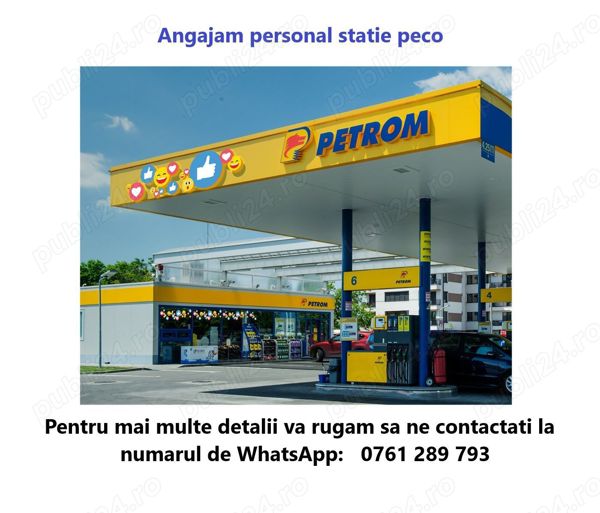 Angajam Personal Statie Peco - 4300 Ron! • 0761 289 793 • Zalau Salaj