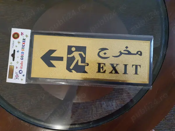 Sticker arabic Exit din Dubai Cluj-Napoca - Casa si gradina