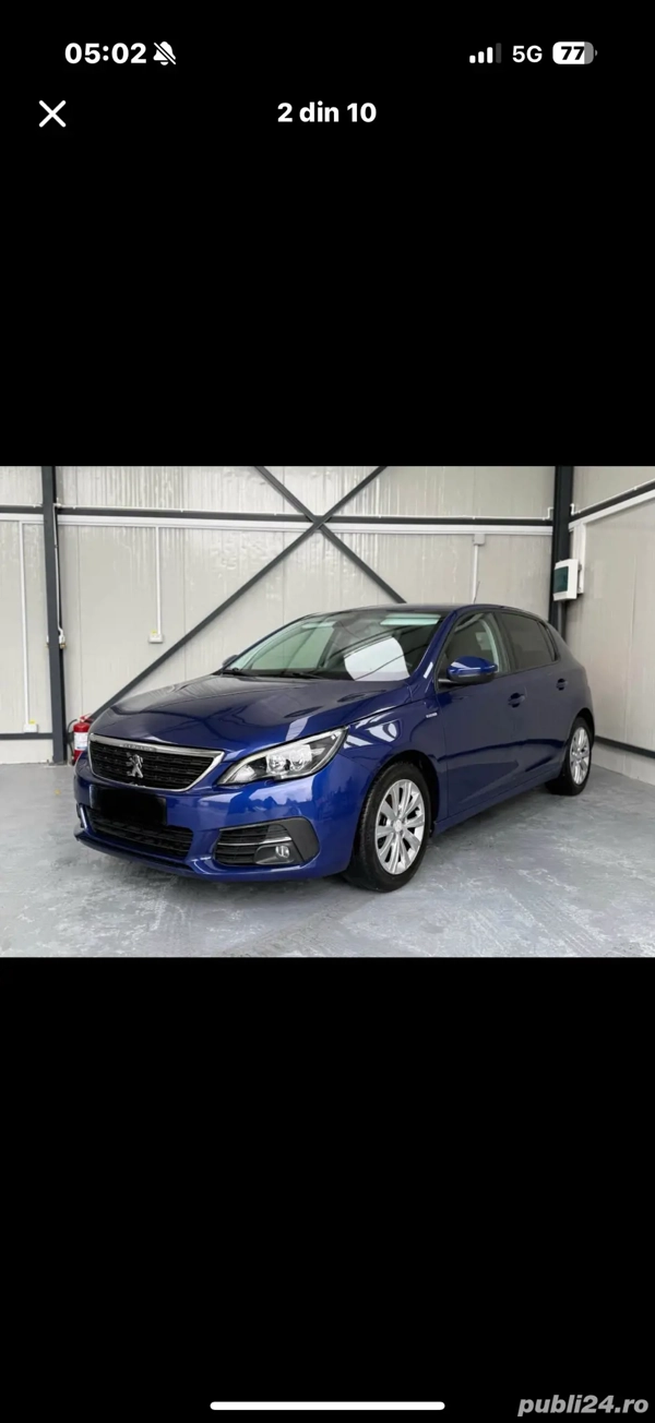Peugeot 308 2018, Timis, Timisoara, Benzina, Albastru, 8 300 EUR