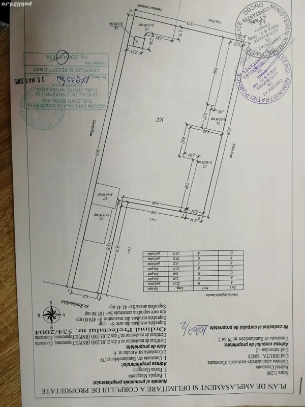 Vand teren pentru casa 450 mp • Constanta Constanta