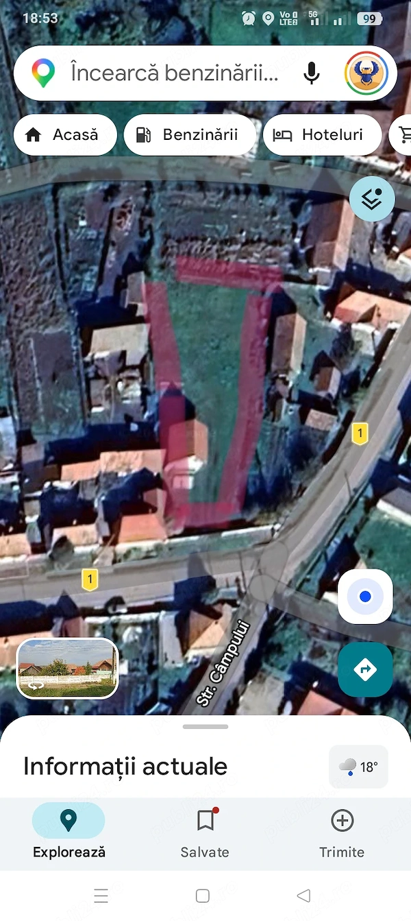 Vand teren intravilan 1112 mp front stradal 18 • Hamba, Sibiu