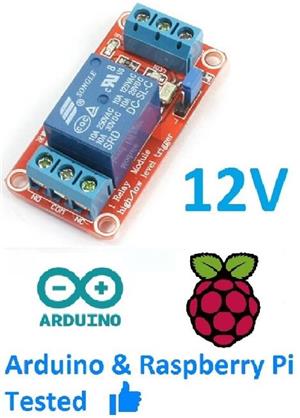 Modul cu 1 releu alimentare 12V, contact 10A - AC 220,shift level ...