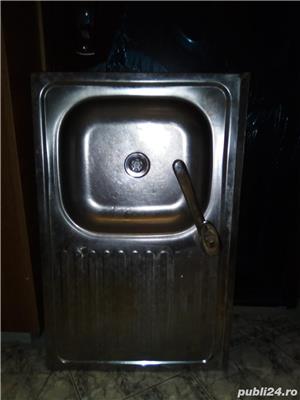 Chiuveta fibra de stricla / acryl / inox cu o cuva console metalice ...