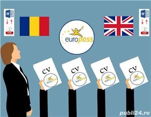 Realizare CV, redactare CV, modificare CV EUROPASS și SCRISOARE de ...