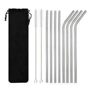 Set 8 Paiuri Oțel Inox și Sticlă Refolosibile Evenimente Speciale Noi ...