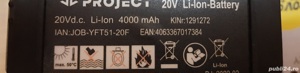 Acumulator my Project,Country Side,Li-ion 20V,2.0 Ah sau 4.0 Ah,Nou ...