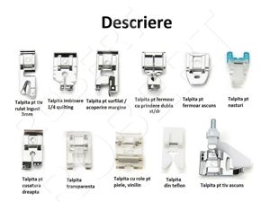 Set 11 picioruse talpite tivit surfilat fermoar teflon nasturi - pt ...