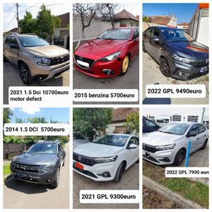 Vand Dacia Duster 2014 Diesel 1500 cmc Avariata • Arad, Arad