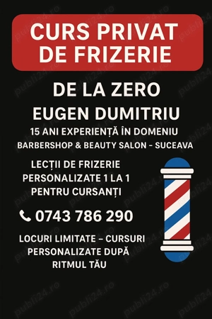 Inchiriez scaun frizer • Gelu Frizerul Srl • Suceava Suceava