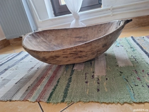Covată vintage cioplită din lemn Borsa - Timp liber si sport