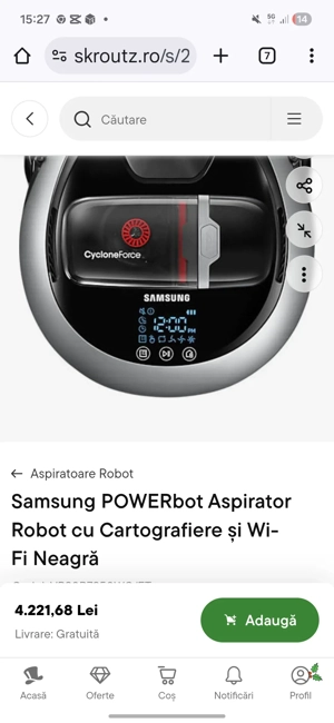 Samsung Power bot Aspirator robot cu cartografiere si Wi-Fi .. Deva ...