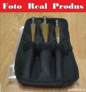 Set de 3 burghie conice in trepte de la 3mm la 20mm Sector 4 - Casa si ...
